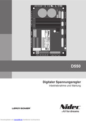 Leroy-somer Nidec D550 Handbücher | ManualsLib