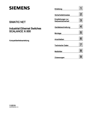 Siemens SIMATIC NET SCALANCE X-300 Serie Handbücher | ManualsLib