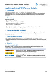 Interflex IF-4070 Handbücher | ManualsLib