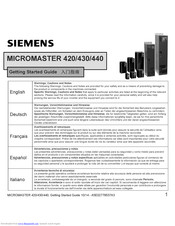 Siemens MICROMASTER 430 Handbücher | ManualsLib