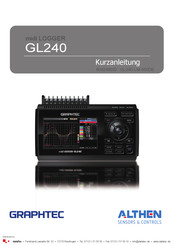 Graphtec midi LOGGER GL240 Handbücher | ManualsLib