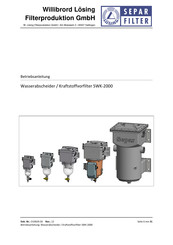 Separ filter SWK2000/5 Handbücher | ManualsLib