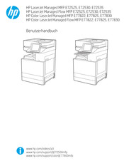 Hp Color LaserJet Managed MFP E77825 Handbücher | ManualsLib