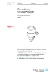 Endress+hauser Cerabar PMC71B Handbücher | ManualsLib