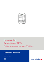 Dormakaba 9115-K5 Handbücher | ManualsLib