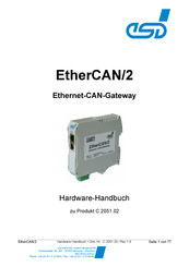 Esd electronic EtherCAN/2 Handbücher | ManualsLib
