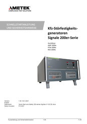 Ametek emtest AutoWave AMP 200Nx Handbücher | ManualsLib