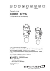 Endress+hauser Prosonic T FMU30 Handbücher | ManualsLib