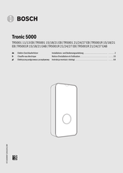 Bosch Tronic TR5001 21 EB Handbücher | ManualsLib