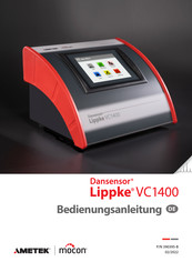 Ametek mocon Dansensor Lippke VC1400 Handbücher | ManualsLib