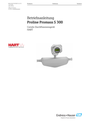 Endress+hauser Proline Promass S 300 Handbücher | ManualsLib