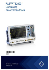 Rohde & schwarz R&S RTB2004 Handbücher | ManualsLib