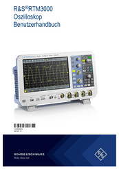 Rohde & schwarz R&S RTM3004 Handbücher | ManualsLib