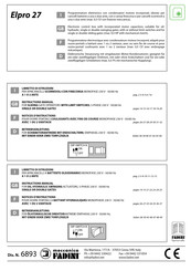 Meccanica fadini Elpro 27 Handbücher | ManualsLib