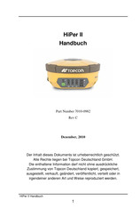 Topcon HiPer II Handbücher | ManualsLib