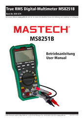 Pollin electronic Mastech MS8251B Handbücher | ManualsLib