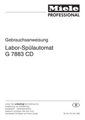 Miele professional G 7883 CD Handbücher | ManualsLib