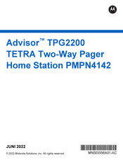 Motorola Advisor TPG2200 TETRA Two-Way Pager Home Station PMPN4142 ...