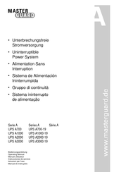 Master guard UPS A3000-19 Handbücher | ManualsLib