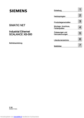 Siemens SIMATIC NET SCALANCE XB004-1 Handbücher | ManualsLib