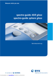 Byk-gardner spectro-guide sphere gloss Handbücher | ManualsLib