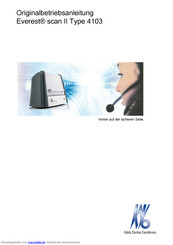 Kavo Everest scan II 4103 Handbücher | ManualsLib