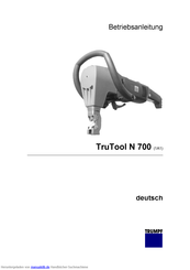 Trumpf TruTool N 700 Handbücher | ManualsLib