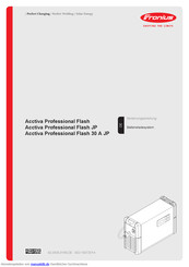 Fronius Acctiva Professional Flash JP Handbücher | ManualsLib
