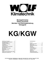 Wolf KG 40 Handbücher | ManualsLib