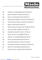 Miele professional XCI-Box-LG Handbücher | ManualsLib