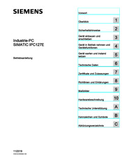 Siemens SIMATIC IPC127E Handbücher | ManualsLib